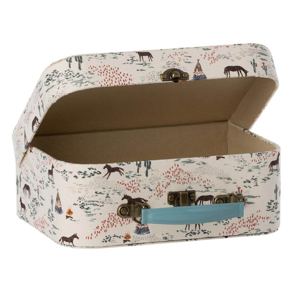 Maileg Fabric Two Suitcase Set, Chevaux Design – Little Paper Planes